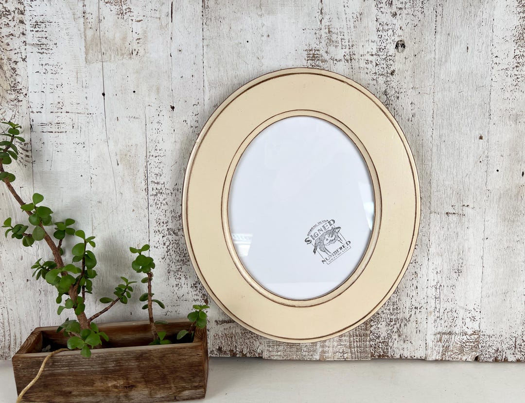 SHIPS TODAY 8x10 Double Cove Oval Shaped Picture Frame With Vintage ...