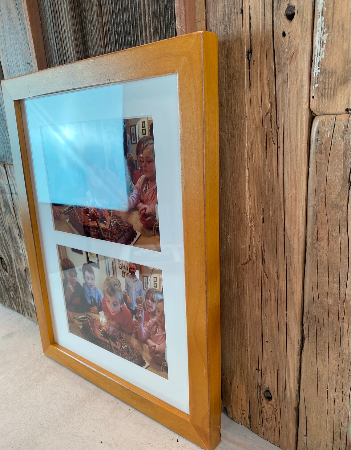 10x13 Picture Frame Mat Windows Fit 2 5x7 Photos in 1x1 Flat - Etsy