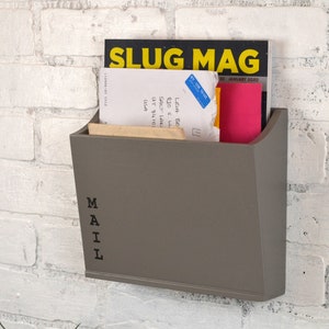 Handmade Modern Mail Holder - Wall Mounted - in Color OF YOUR CHOICE ...