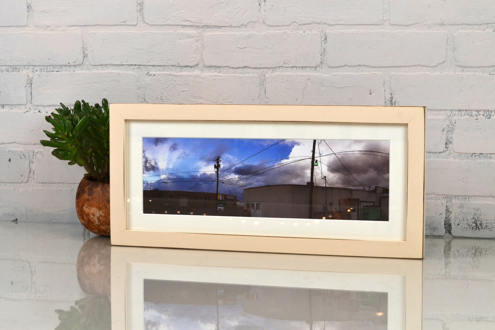 Panoramic Picture Frame in 1x1 Flat Style and Vintage Color of Your ...