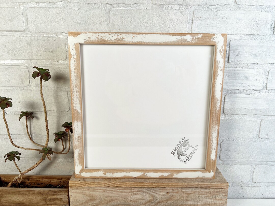SHIPS TODAY - 12x12" Square Picture Frame in 1x1 Flat Style With Super ...