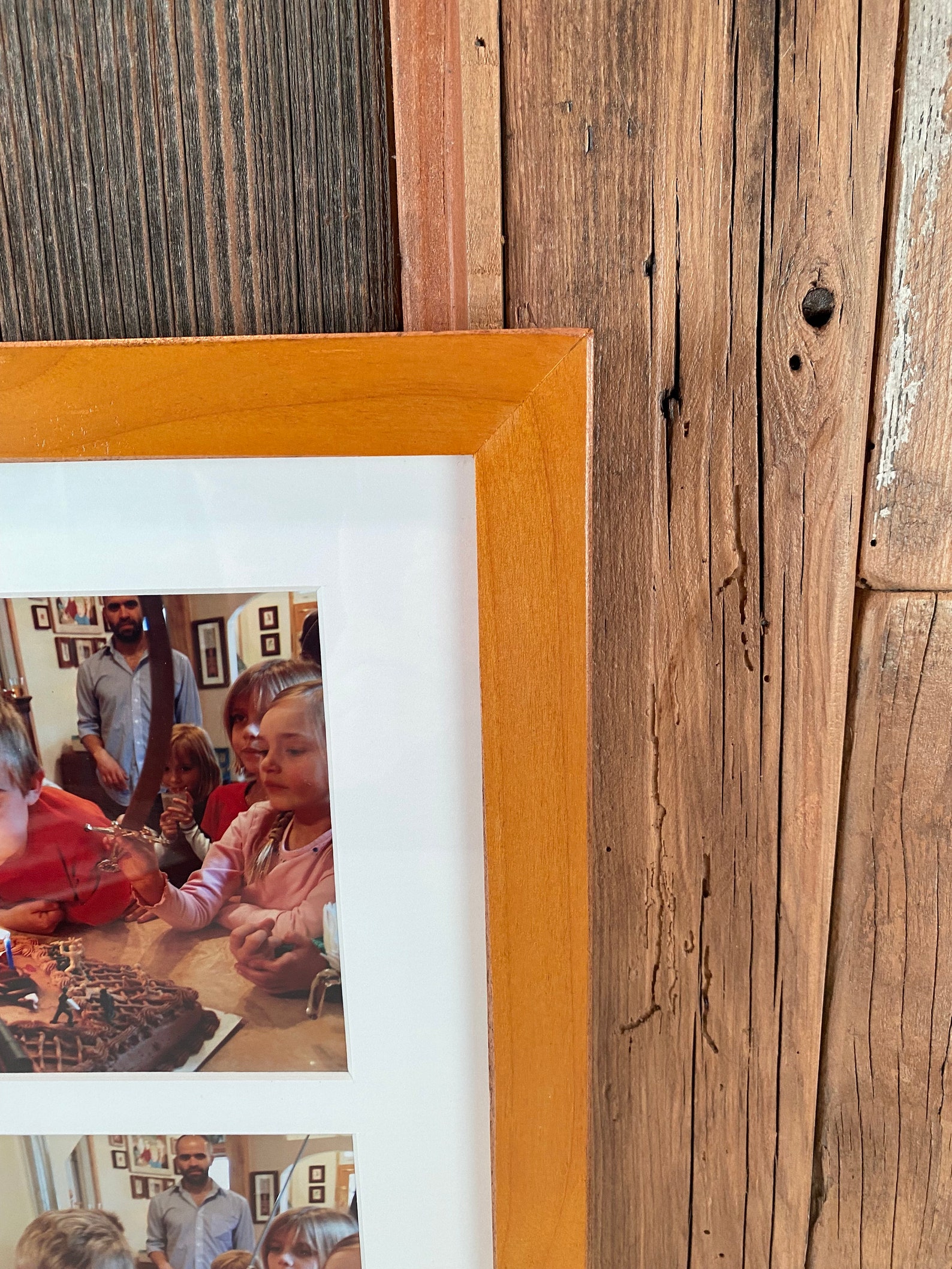 10x13 Picture Frame Mat Windows Fit (2) 5x7 Photos in 1x1 Flat Style ...