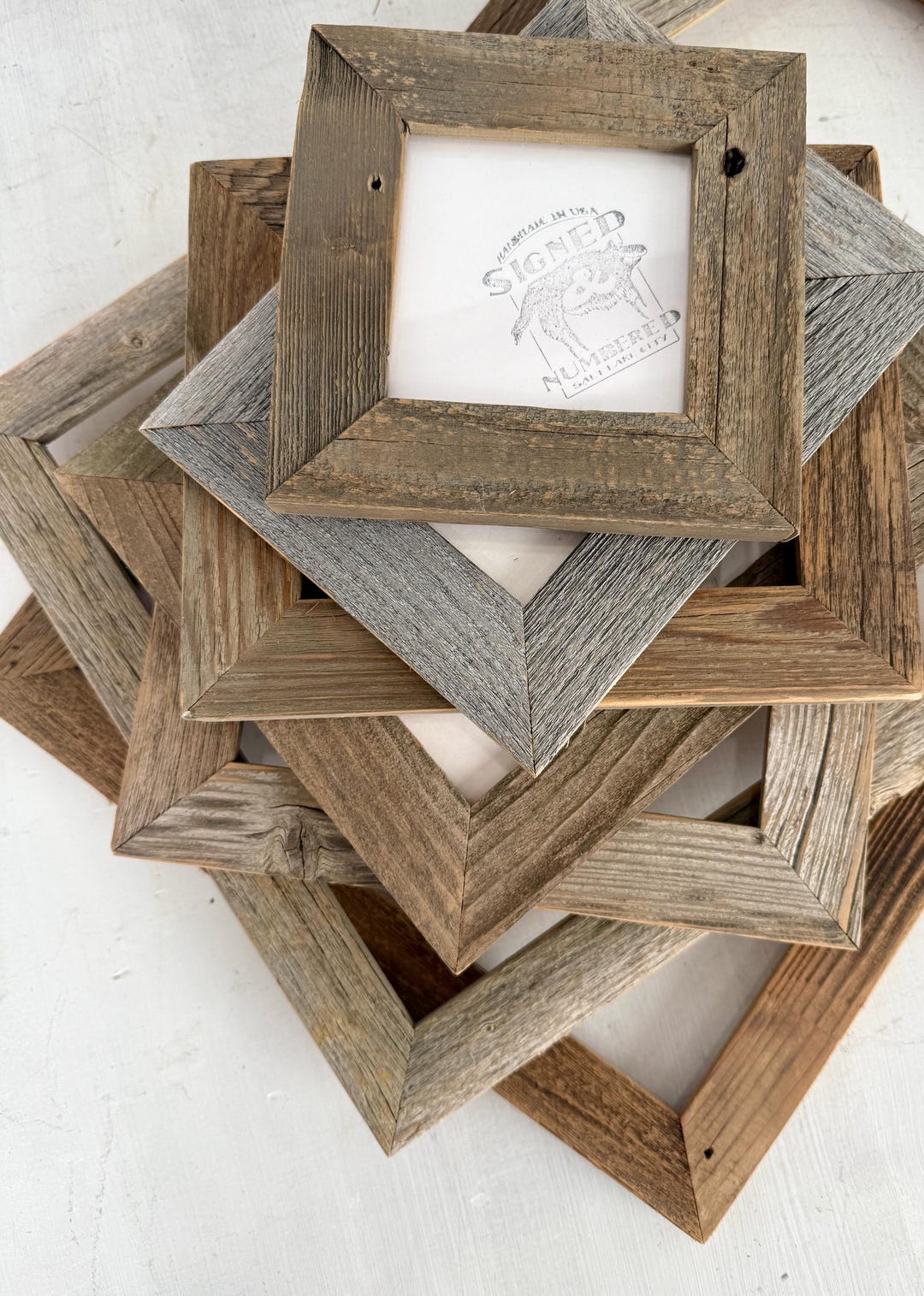 SHIPS RIGHT AWAY - Rustic Natural Reclaimed Cedar Picture Frame in ...