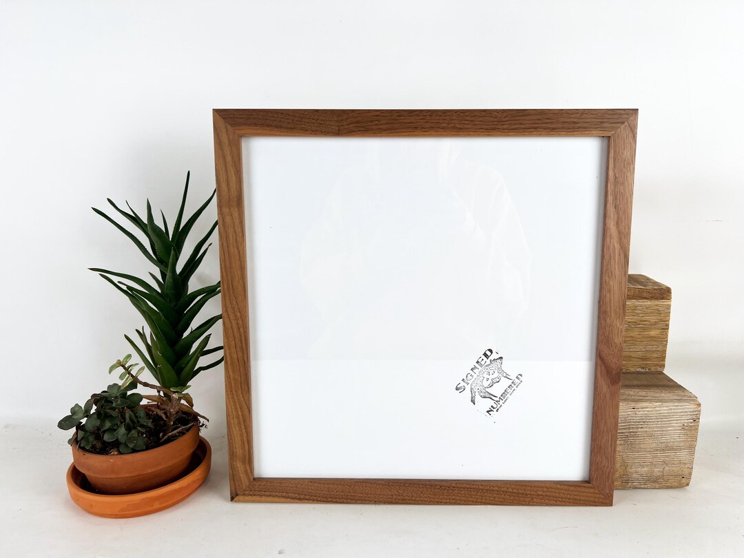 SHIPS TODAY - 14x14" Square Picture Frame - 1x1 Flat Style in Solid ...