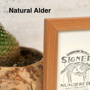 Panoramic Picture Frame in 1x1 Flat Style and Solid Natural - Etsy