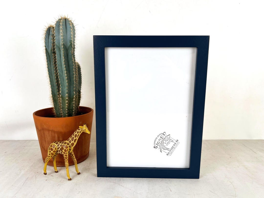 SHIPS TODAY - A4 Size Picture Frame - 1x1 Flat Style With Solid Navy ...