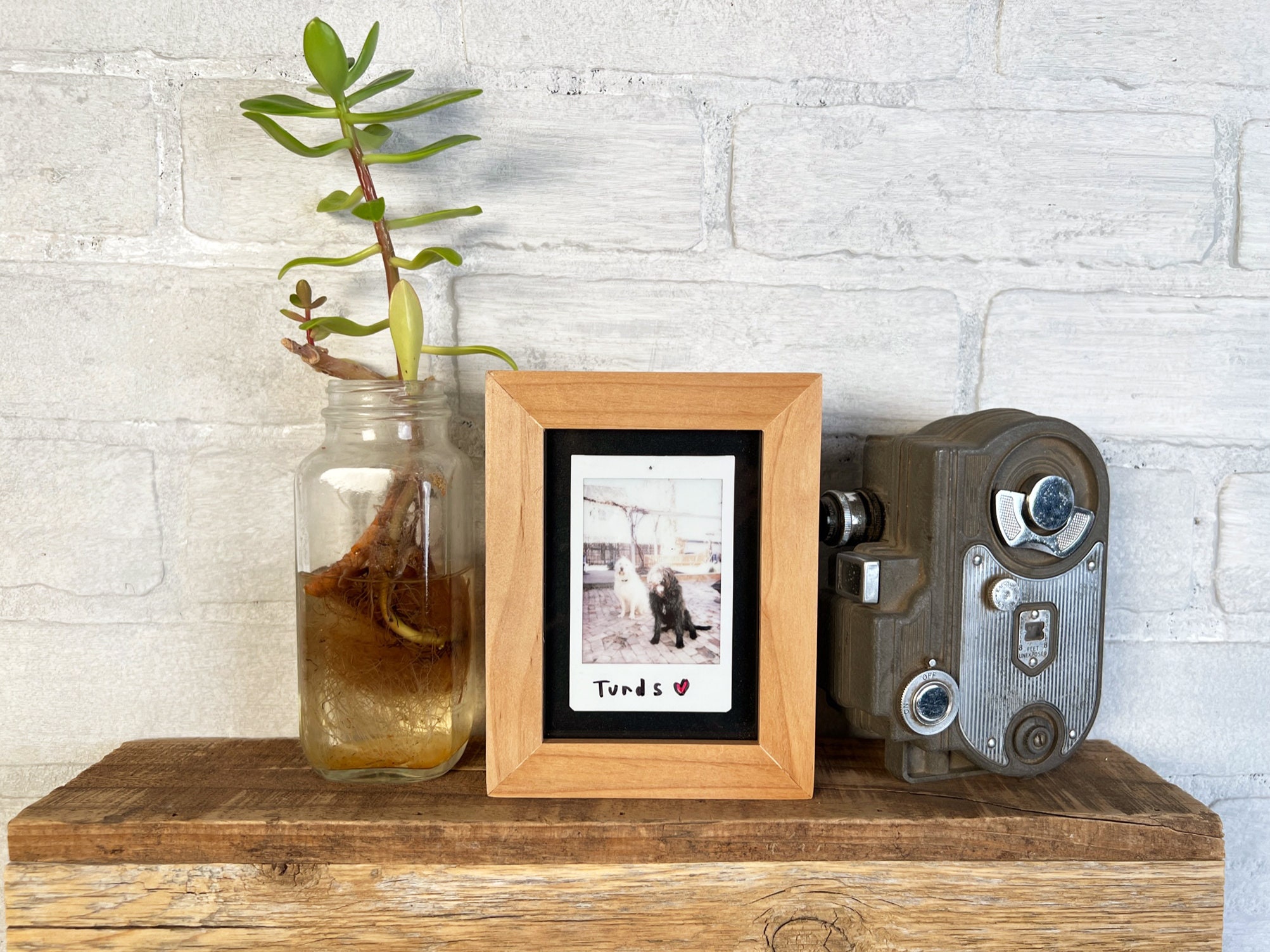 Picture Frame for Small Instant Camera Print in Peewee Style Solid ...