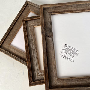 Picture Frame in Rustic Reclaimed Cedar Build up Style - Choose Your ...