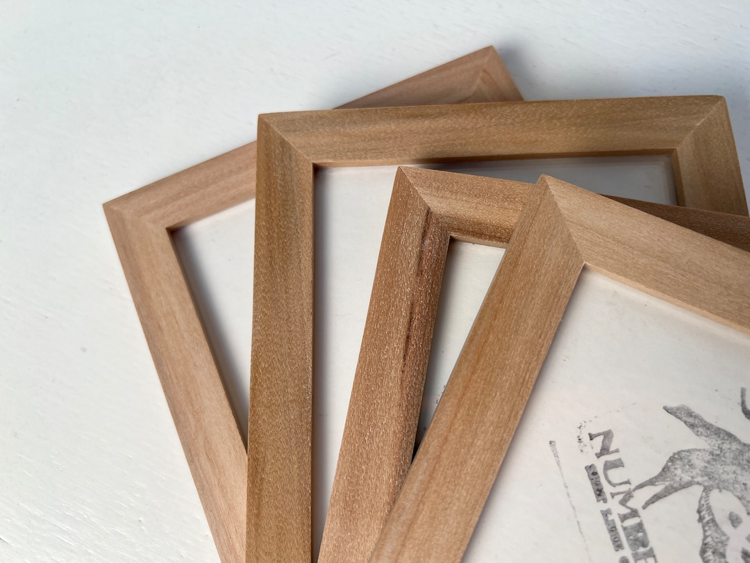 Natural WILLOW Picture Frame in Peewee Style- Choose Size: 2x2 up to ...