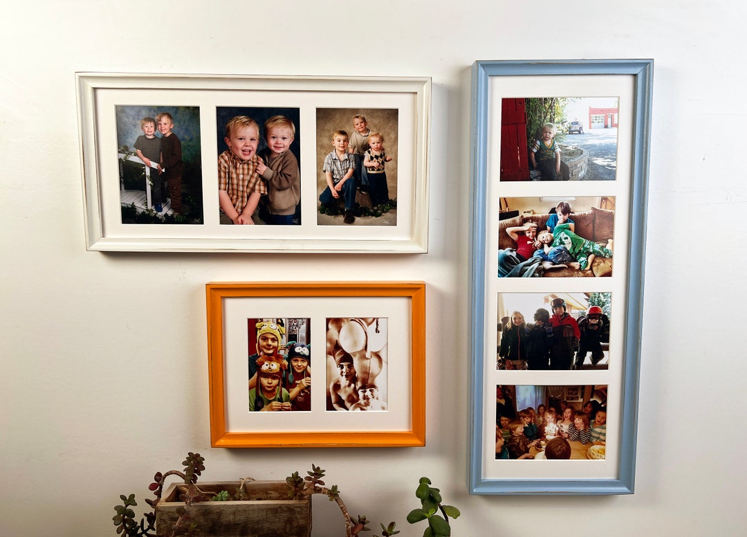 Collage Picture Frame Mat Windows Fit Multiple 5x7 Photos in Foxy Cove ...