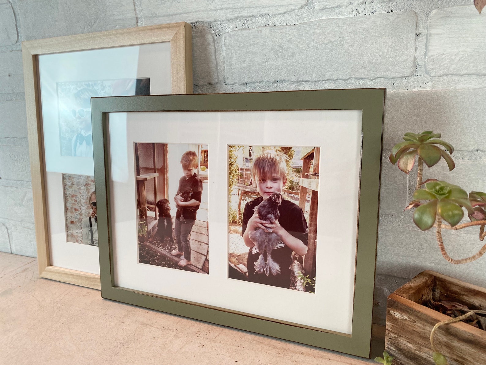 9x12 Picture Frame Mat Windows Fit 2 4x6 Photos in Peewee - Etsy