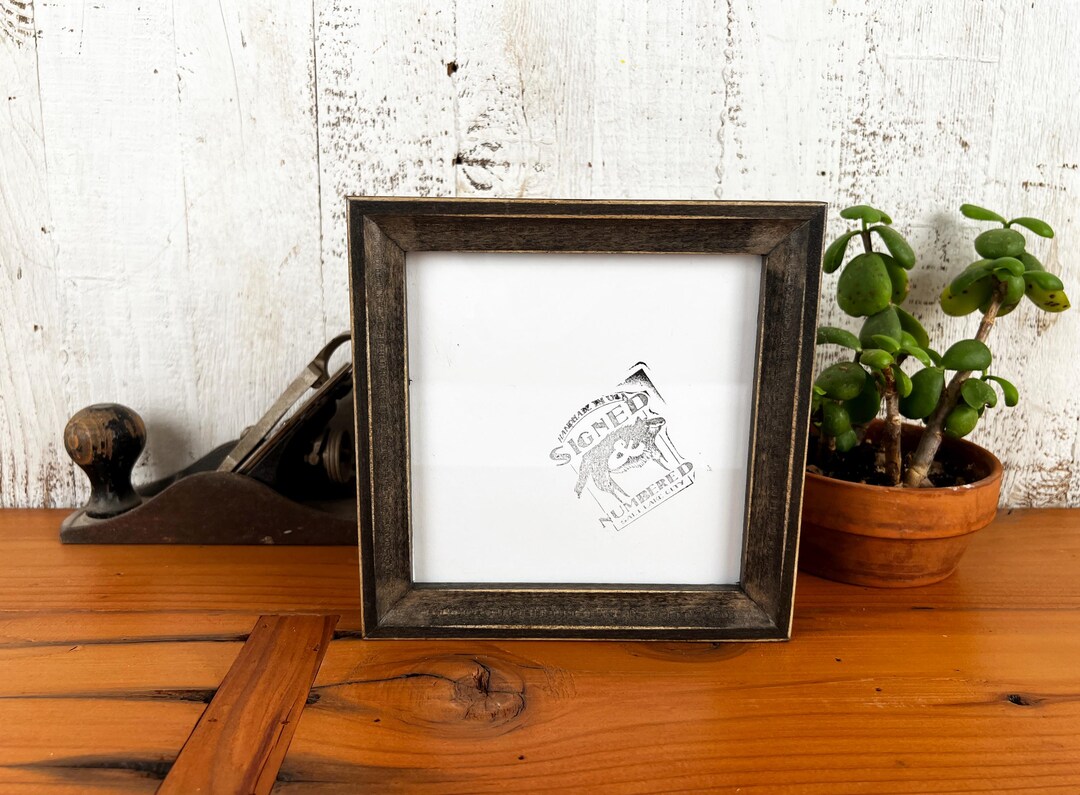 SHIPS RIGHT AWAY - 6x6 Picture Frame in Foxy Cove Style With Vintage ...