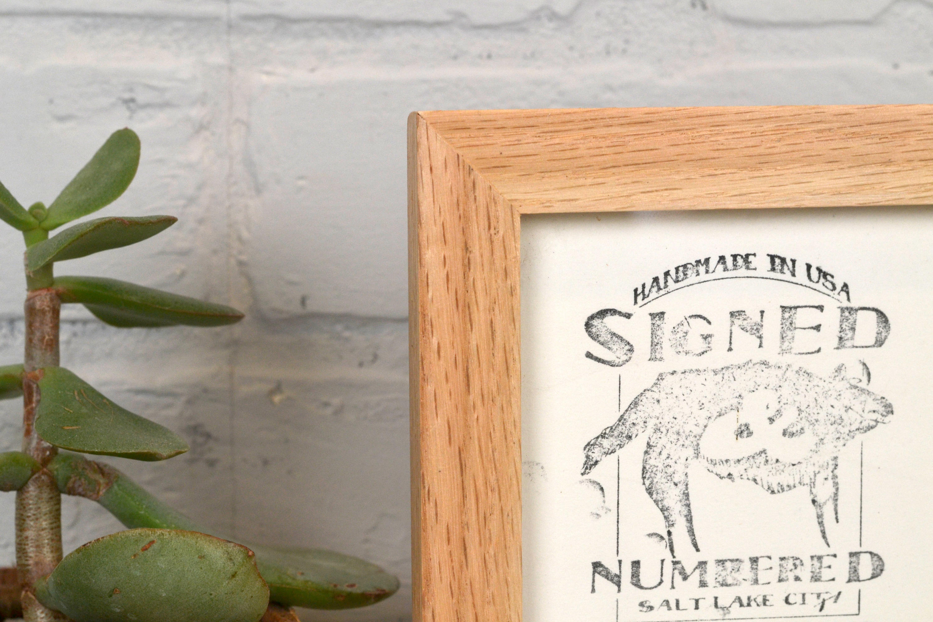 Panoramic Picture Frame in 1x1 Flat Style and Solid Natural | Etsy