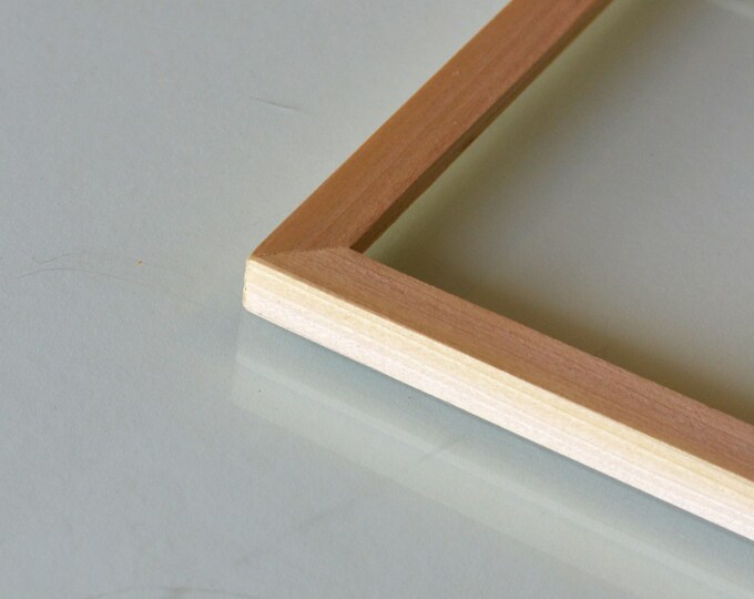 Natural WALNUT Picture Frame in 1x1 Flat Style Choose Size: - Etsy