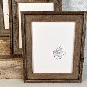 Picture Frame in Rustic Reclaimed Cedar Build up Style - Choose Your ...
