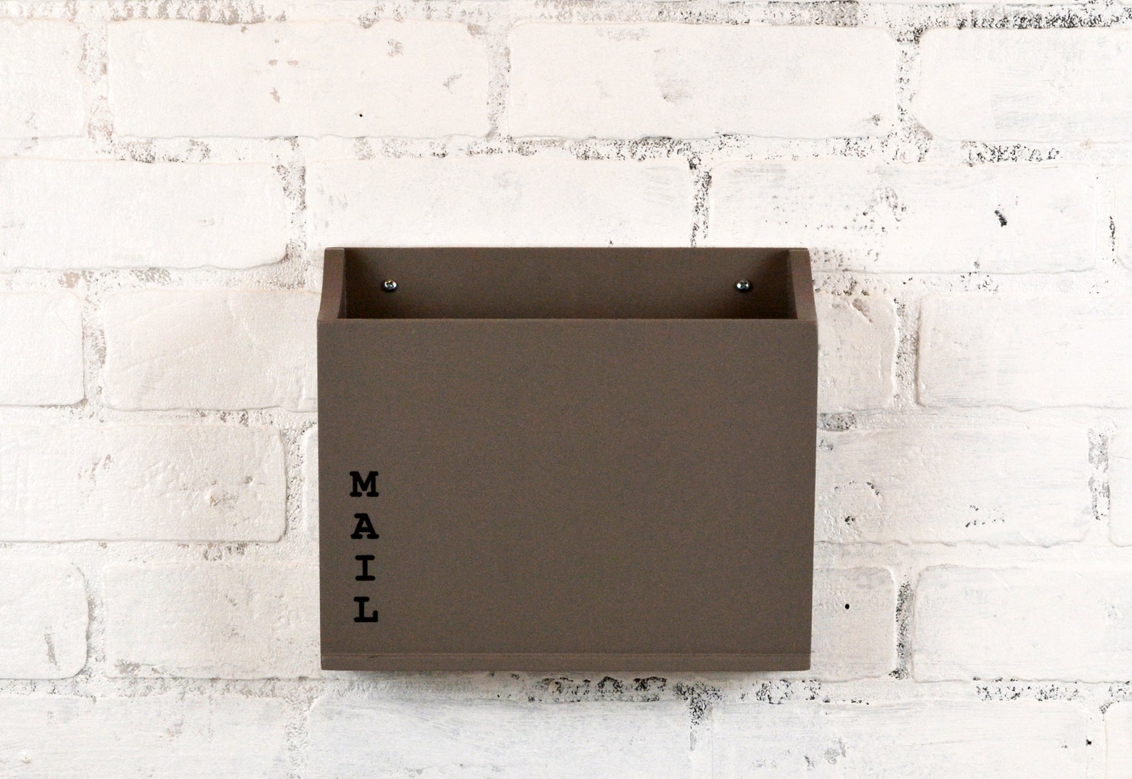 Handmade Modern Mail Holder Wall Mounted in Color OF YOUR - Etsy