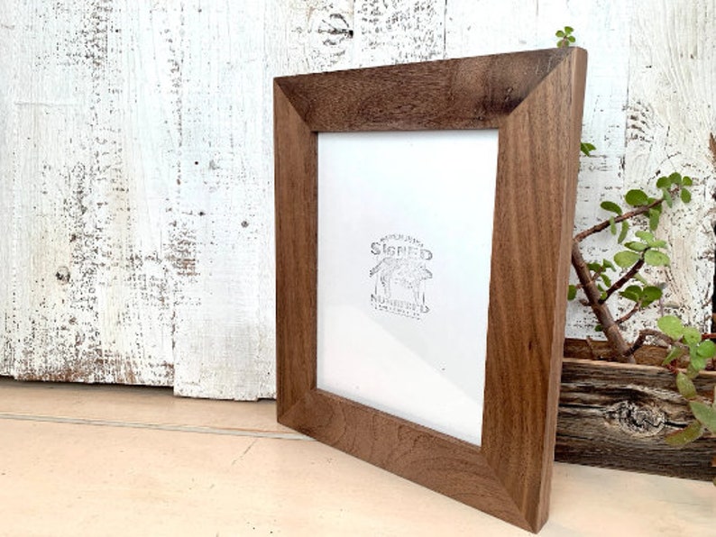 Solid Natural WALNUT Wood Picture Frame 1.5 Wide Style - Etsy