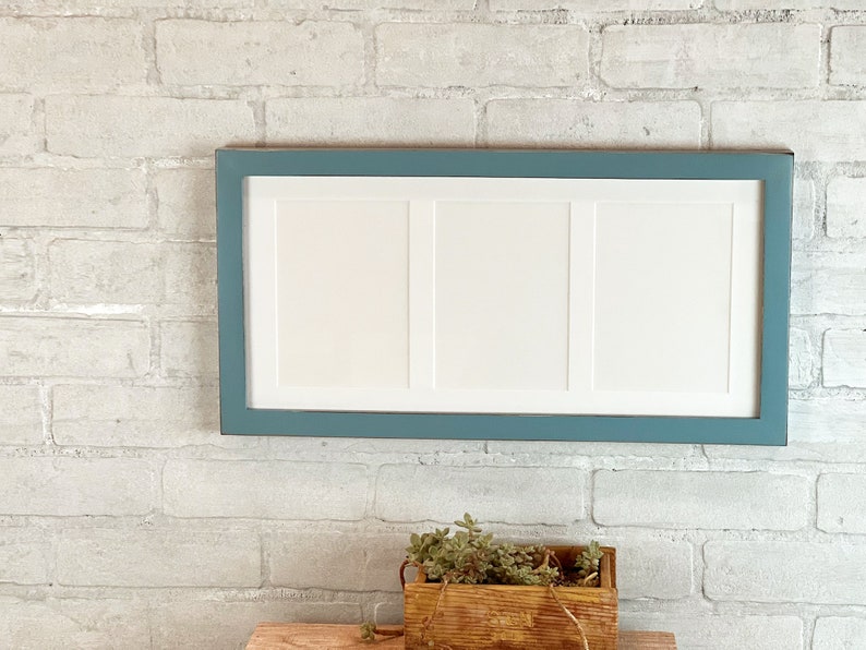 9x19 Picture Frame Mat Windows Fit 3 5x7 Photos in 1x1 Flat - Etsy