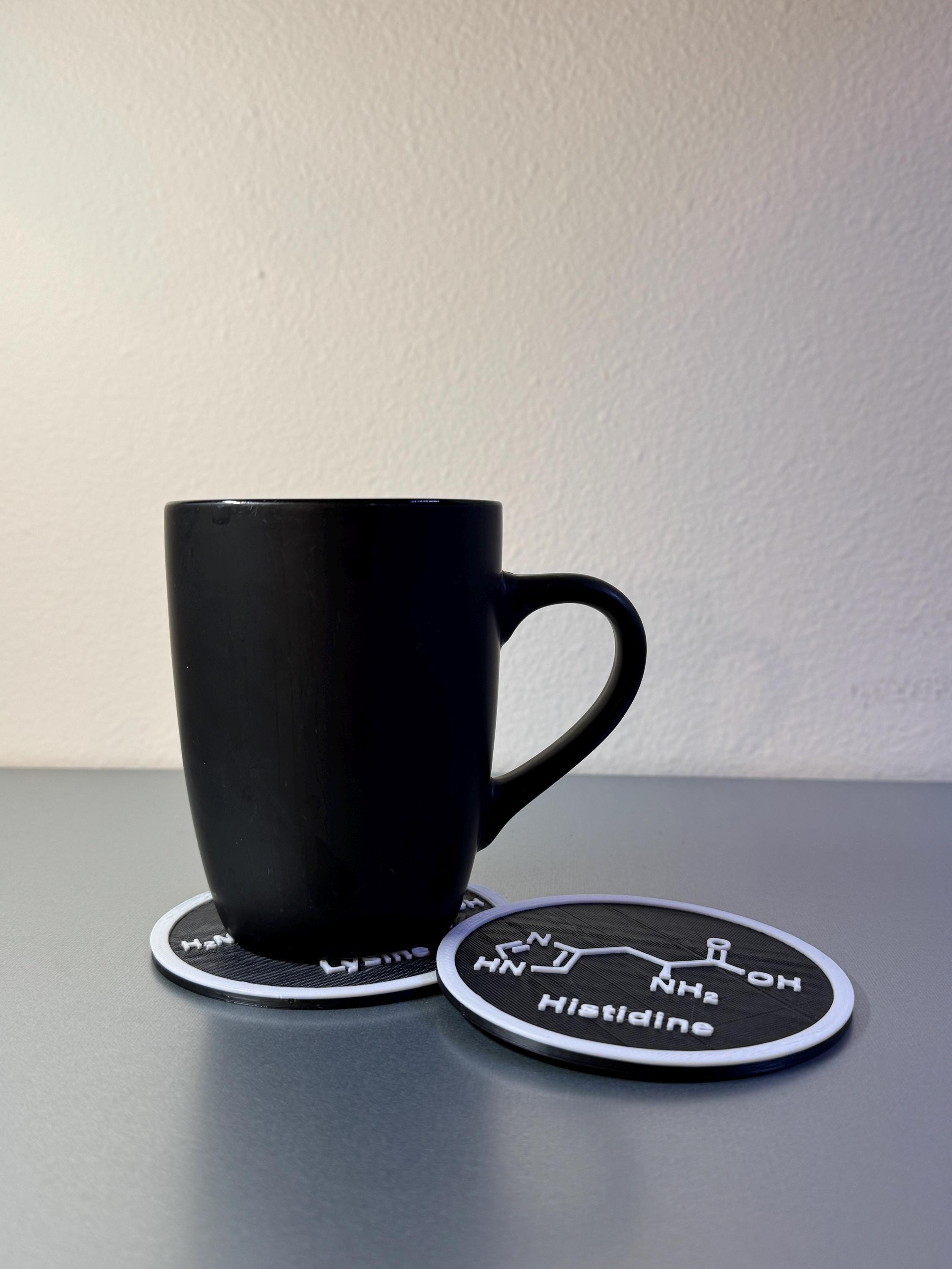 Custom 3D Printed Amino Acid Coasters Perfect Gift for Scientists ...