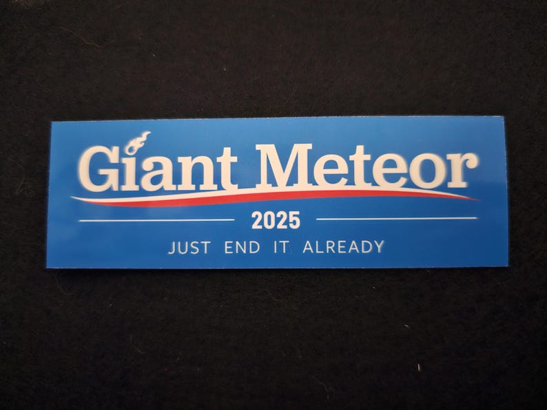 Giant Meteor 2025 Sticker - Etsy