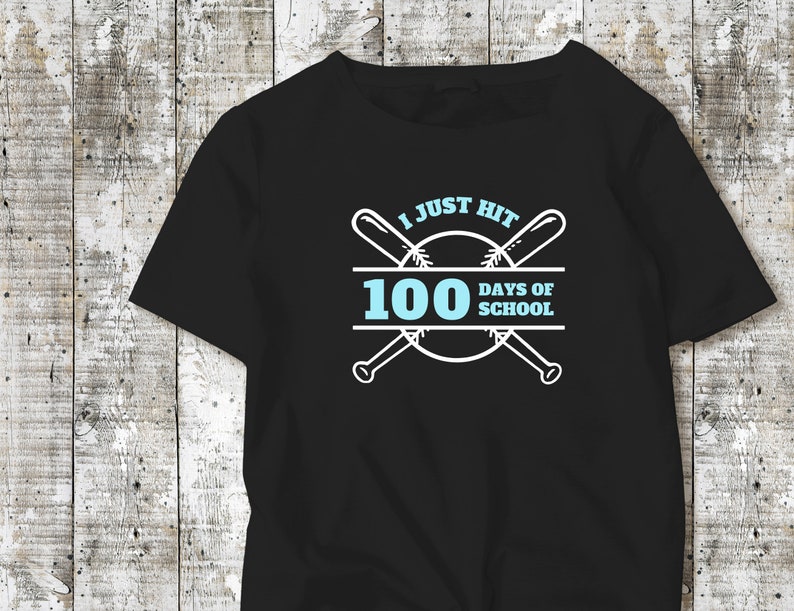100 Days of School Baseball Theme SVG - Hit a Home Run in Learning! - Etsy