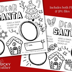 Dear Santa Cookies and Milk Printable Placemat - Festive Holiday ...