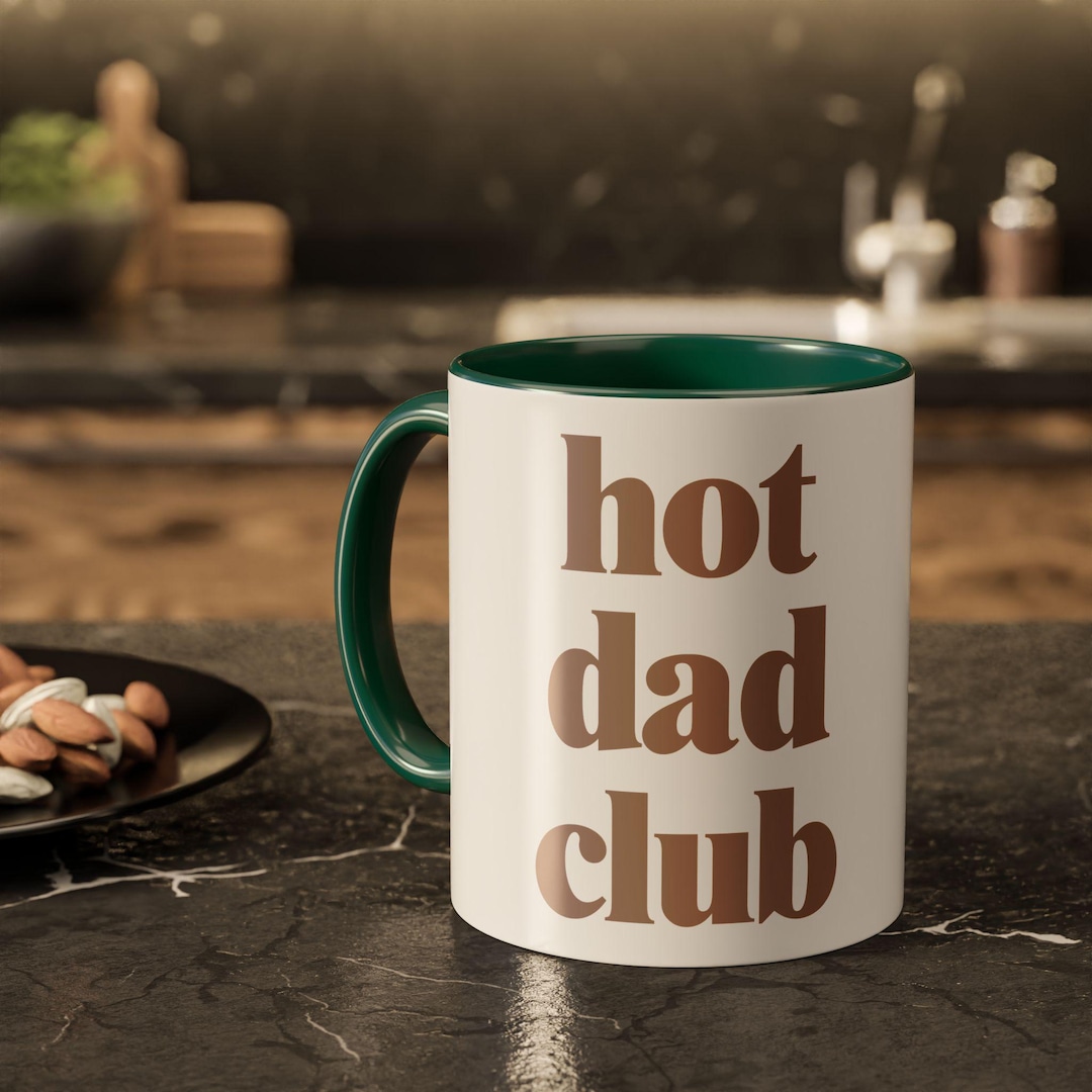 Hot Dad Club Mug, Funny Dad Gift From Kid, New Dad Coffee Cup, Father's ...