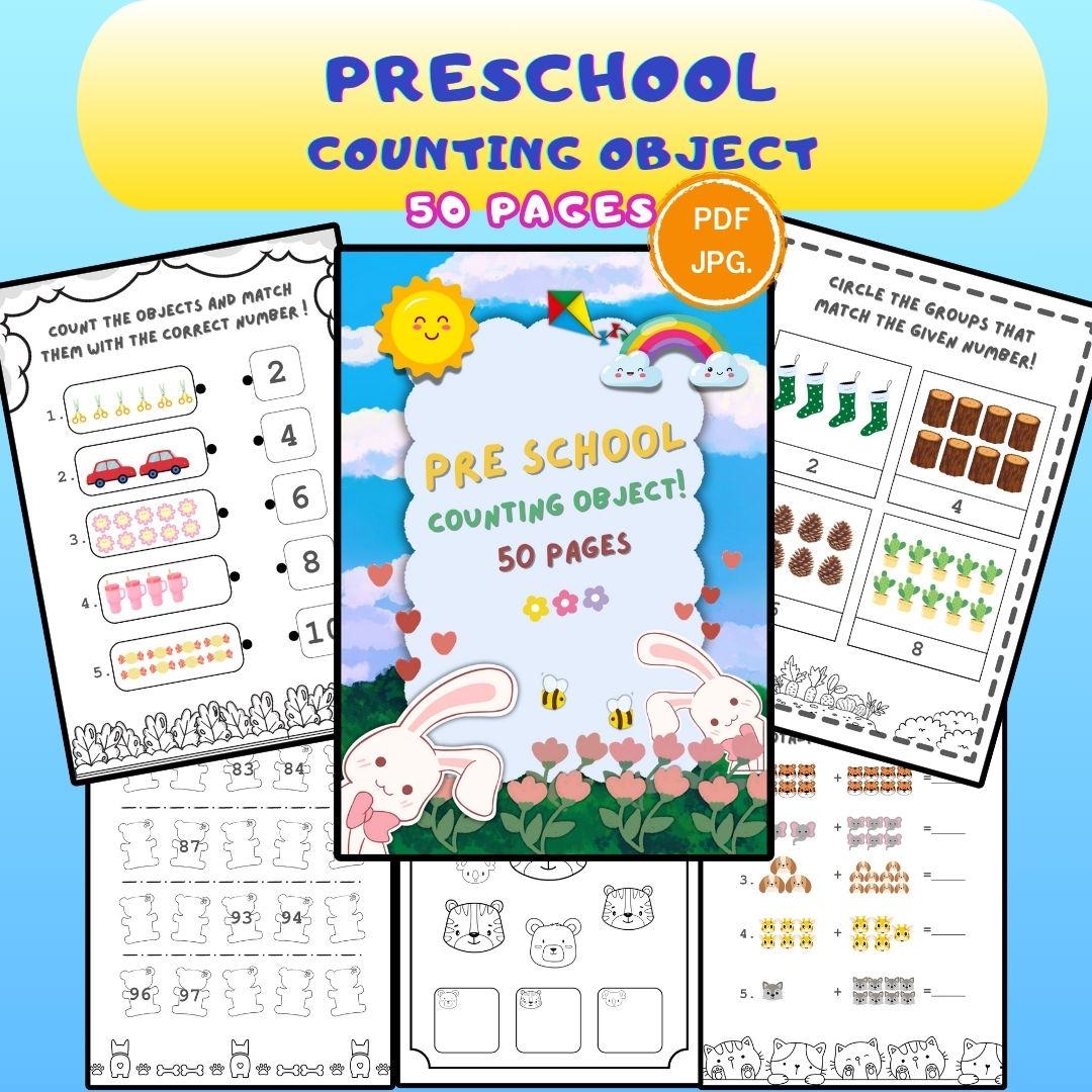 Boost Preschool Learning Fun & Easy Counting Worksheets to Build Math ...