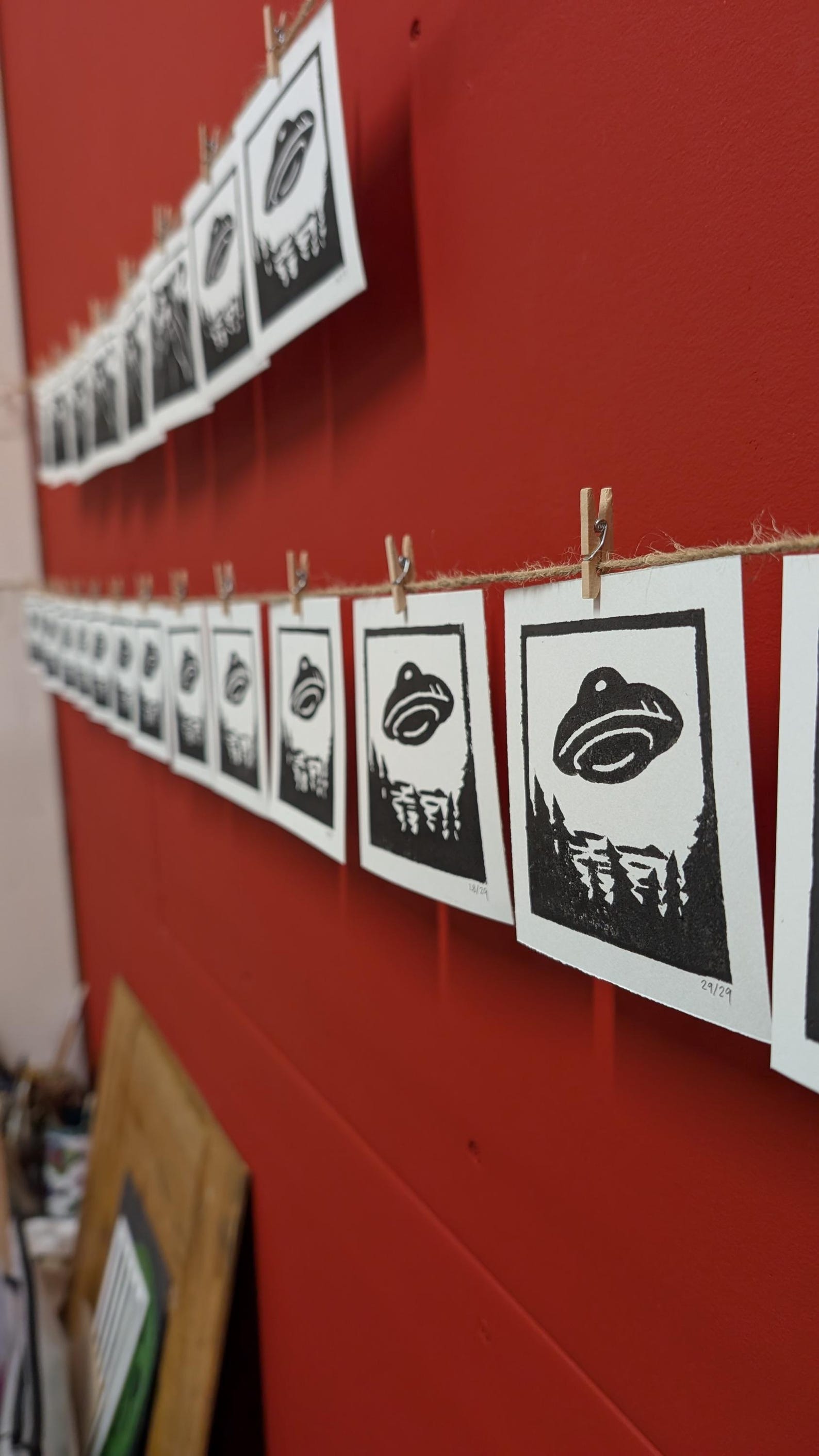 UFO Limited Edition Linocut Print. Includes Black Matte. Only 29 ...