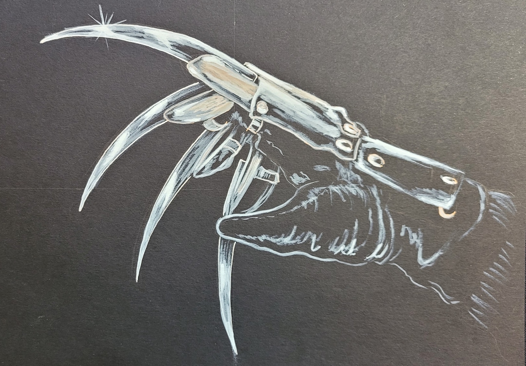 Original Art - Freddy Krueger Glove - Study - Etsy