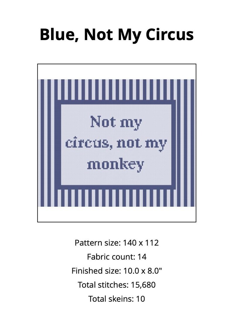 Blue Needlepoint Blueprint - Etsy