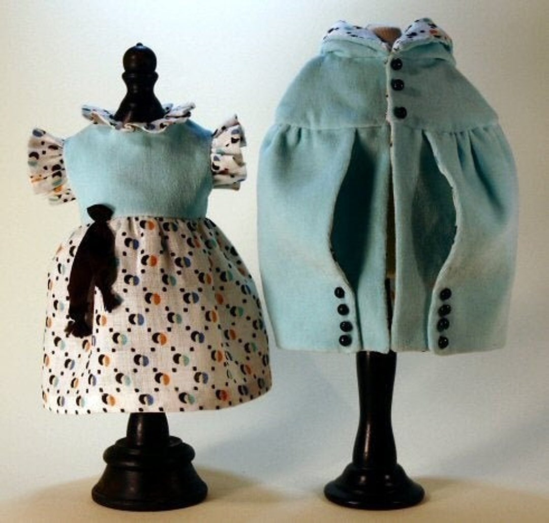 1920's DRESS AND CAPE Bleuette Patterns for Doll Clothing ~ La Semaine ...