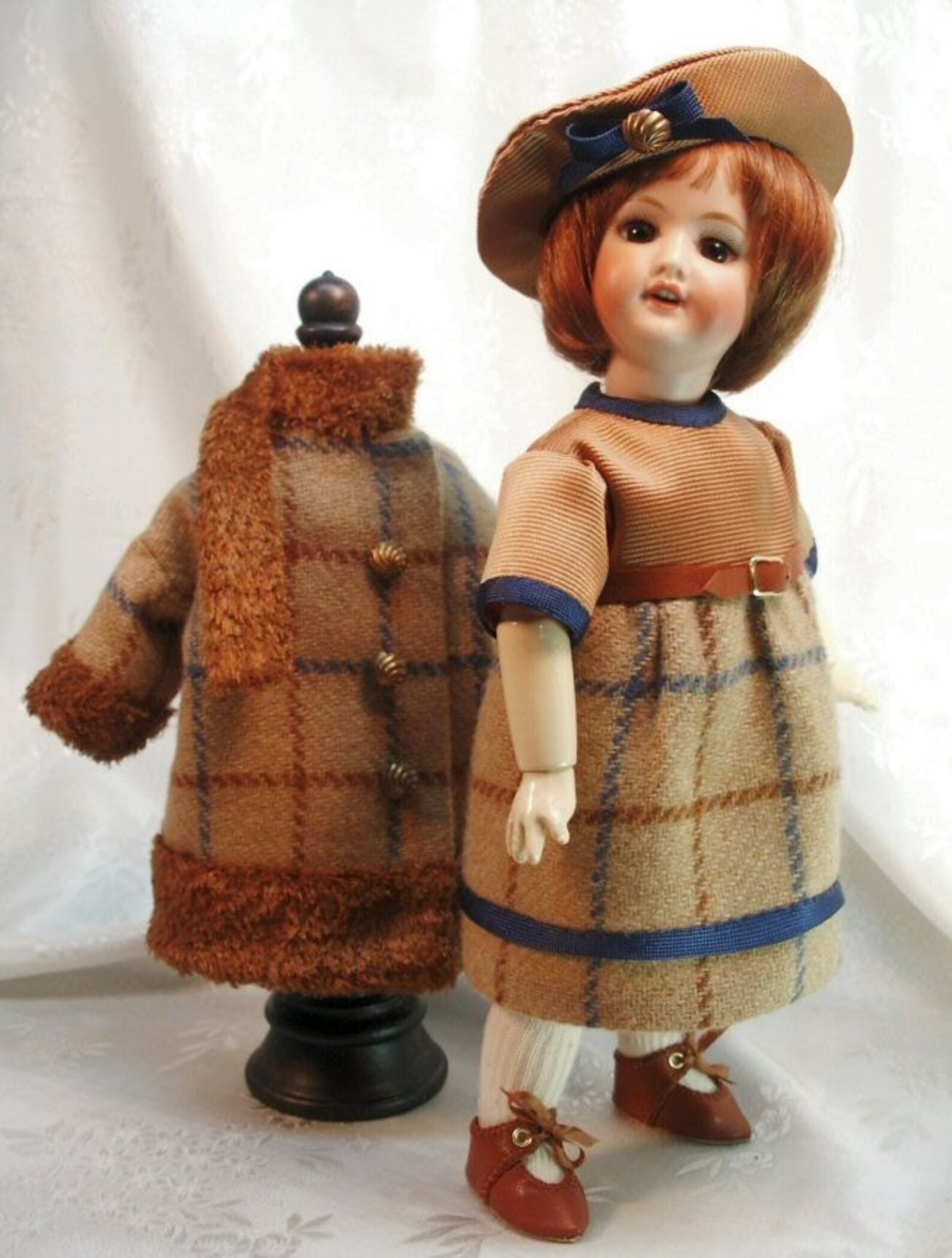 COSY WINTERTIME Bleuette Pattern for Doll Clothing - 1920s Dress, Fur ...
