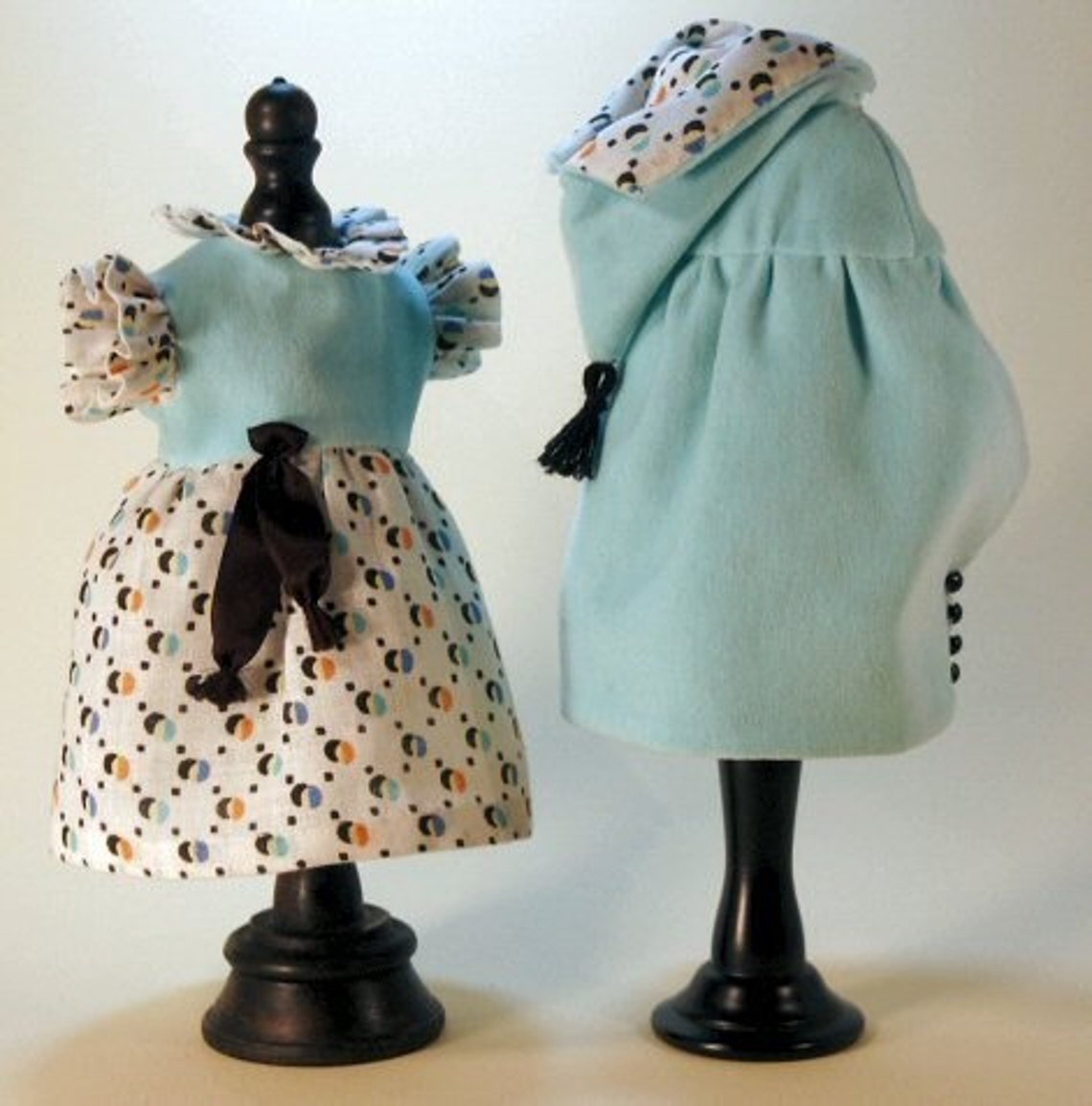 1920's DRESS AND CAPE Bleuette Patterns for Doll Clothing ~ La Semaine ...