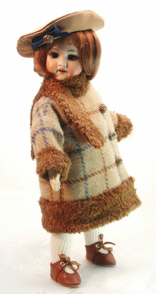 COSY WINTERTIME Bleuette Pattern for Doll Clothing - 1920s Dress, Fur ...