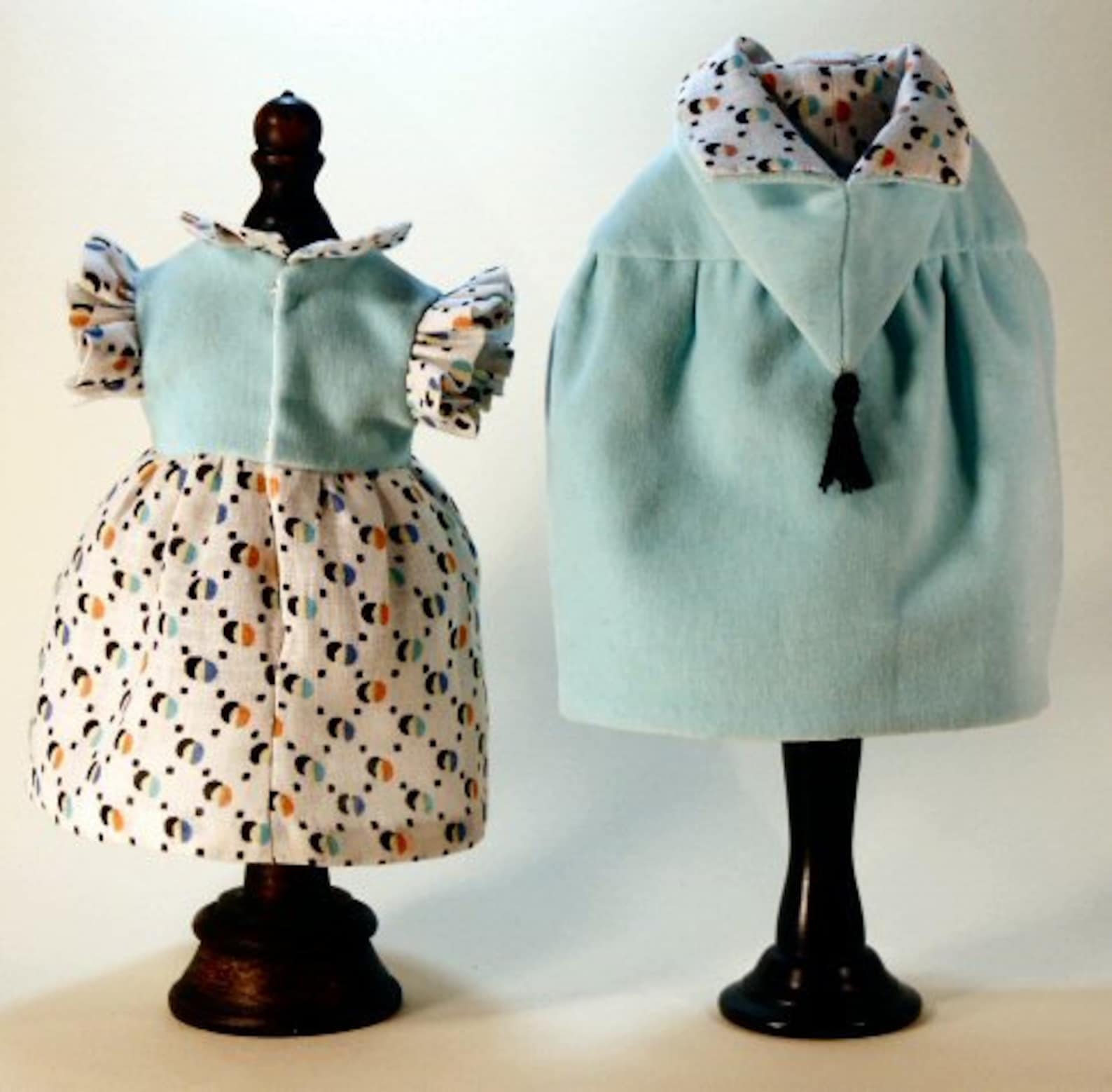 1920's DRESS AND CAPE Bleuette Patterns for Doll Clothing ~ La Semaine ...