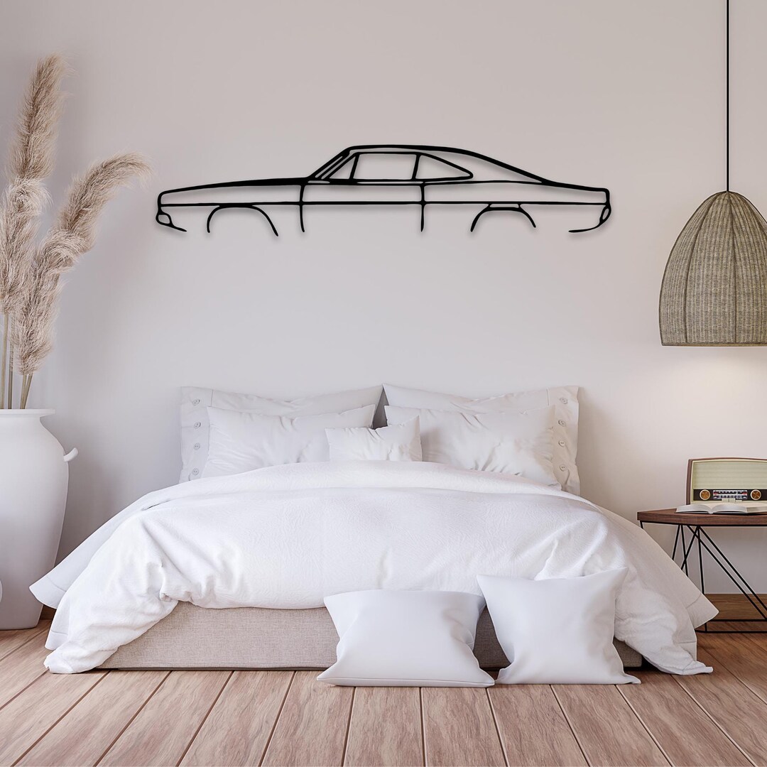 Classic Metal Car Line Wall Art Classic American Automobile Decor ...