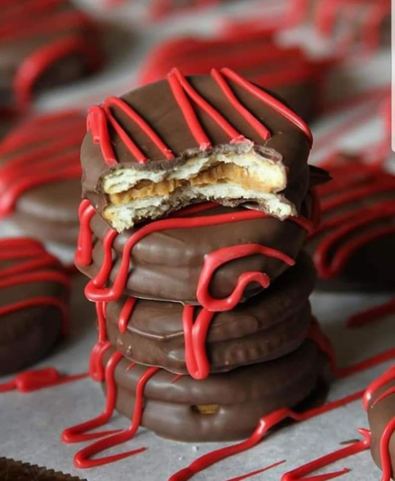 2 Dozen Chocolate Covered Ritz Cookies - Etsy