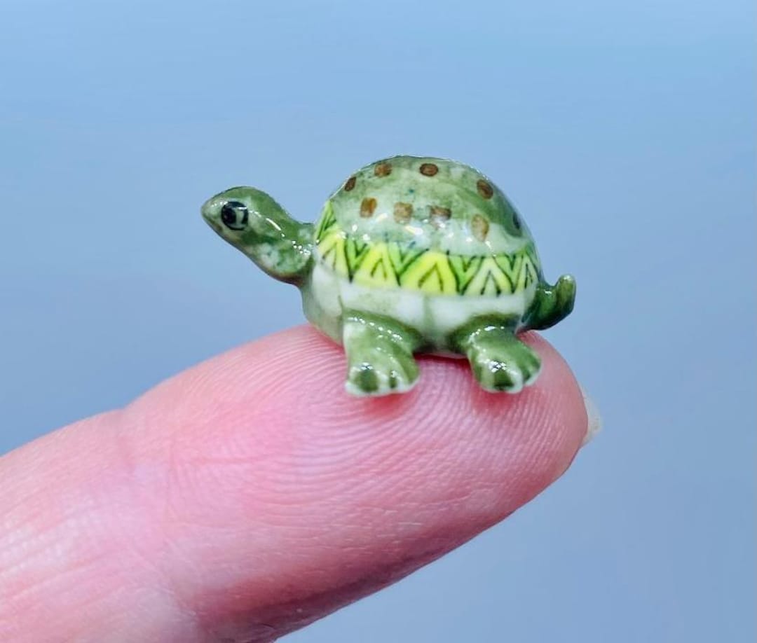 Miniature Ceramic Turtle Tortoise Terrapin Terrarium Gift - Etsy