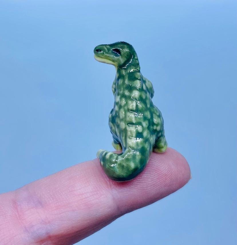 Miniature T-rex Tyrannosaurus Rex Dinosaur Hand Painted Collectable ...