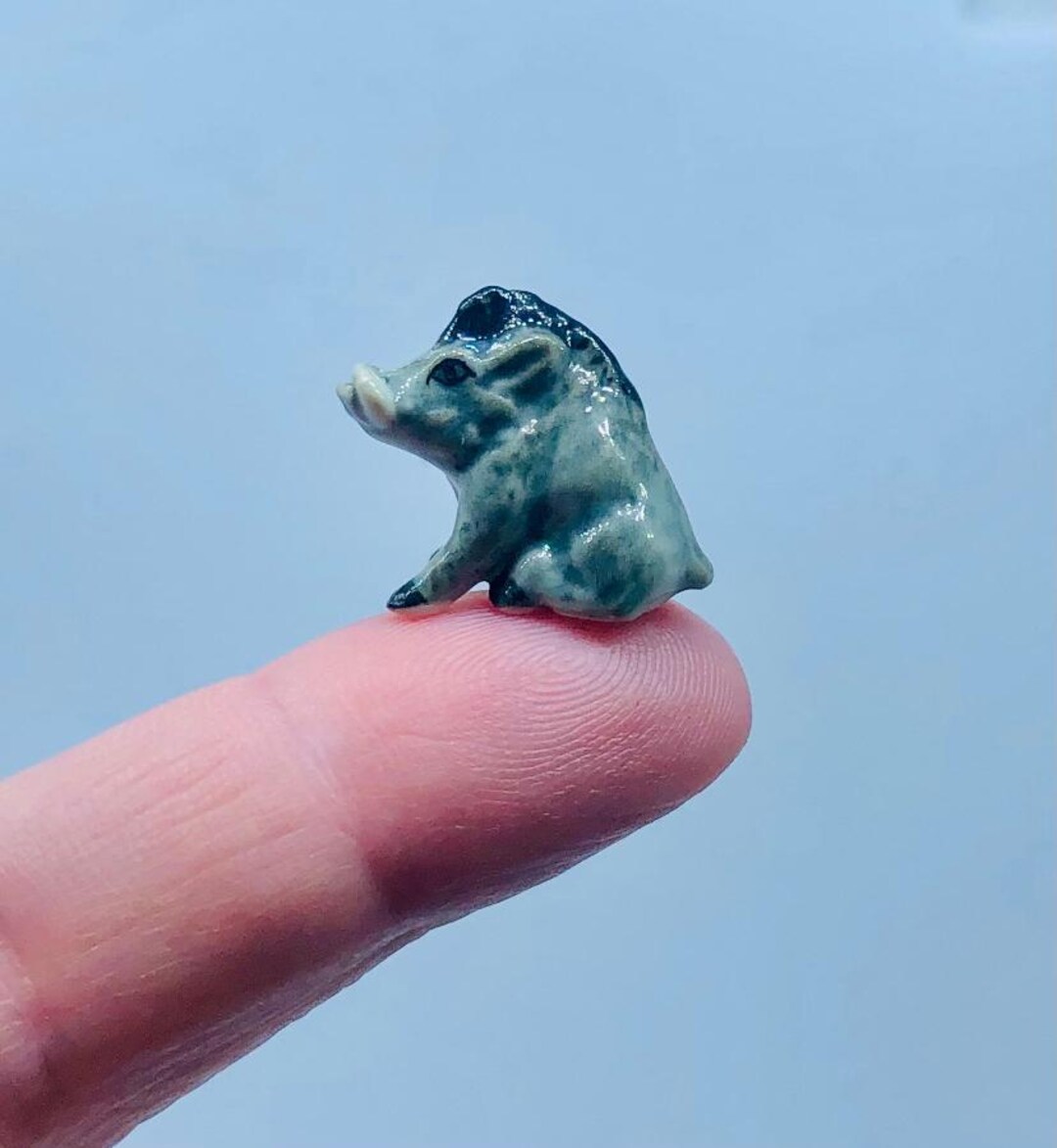 Miniature Ceramic Warthog Pig Collectable Ornament Pumbaa - Etsy