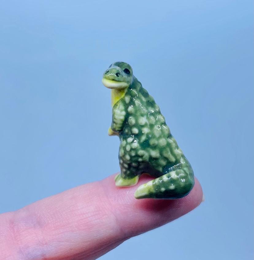 Miniature T-rex Tyrannosaurus Rex Dinosaur Hand Painted Collectable ...
