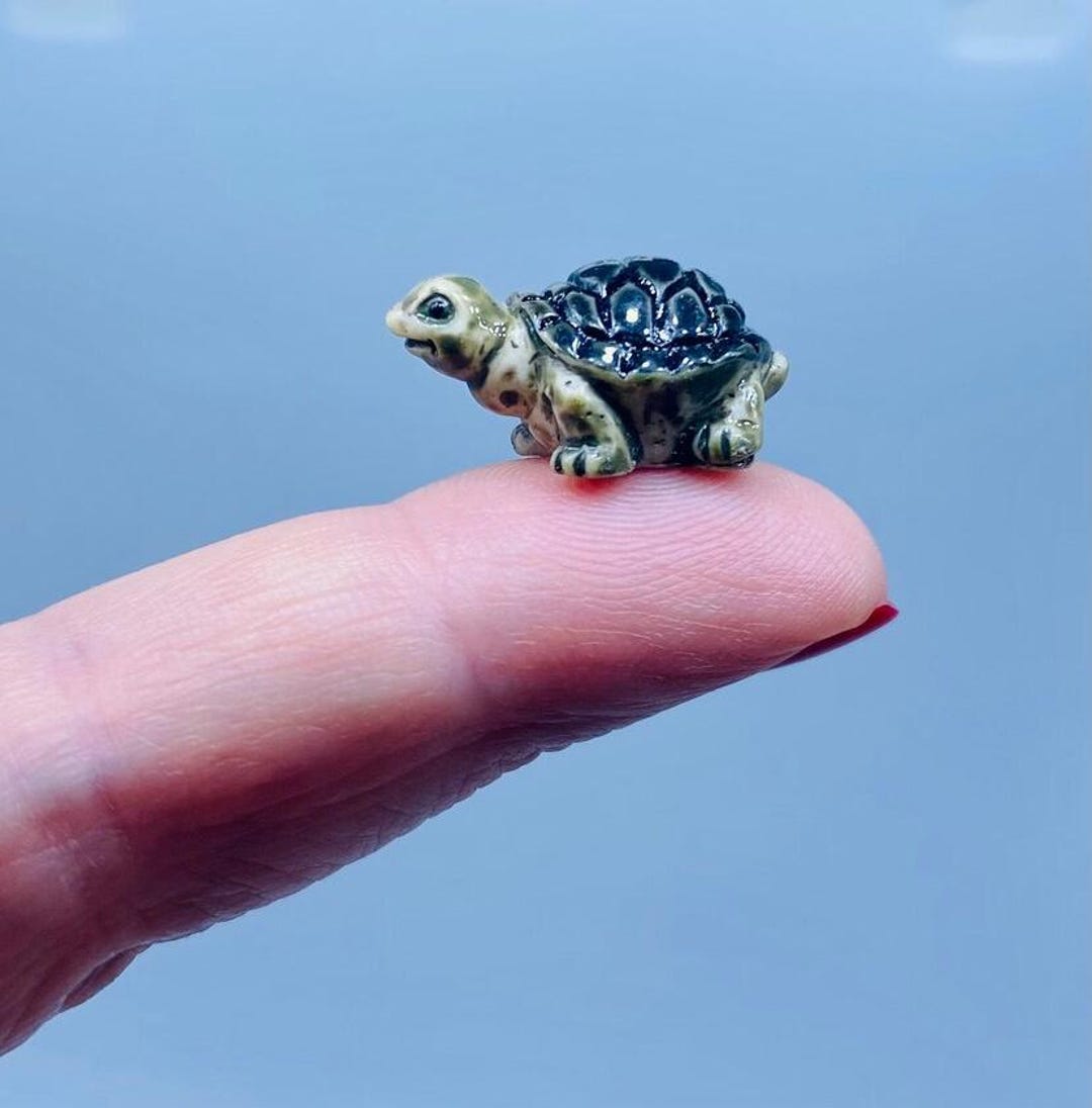 Miniature Ceramic Tortoise Turtle Terrapin Collectable Ornament ...