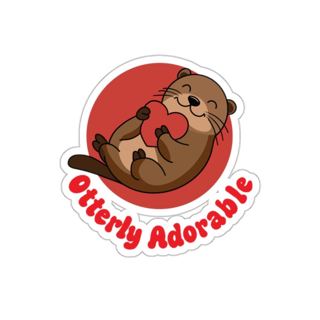 Otterly Adorable Stickers Cute Otter Design, Perfect for Animal Lovers ...