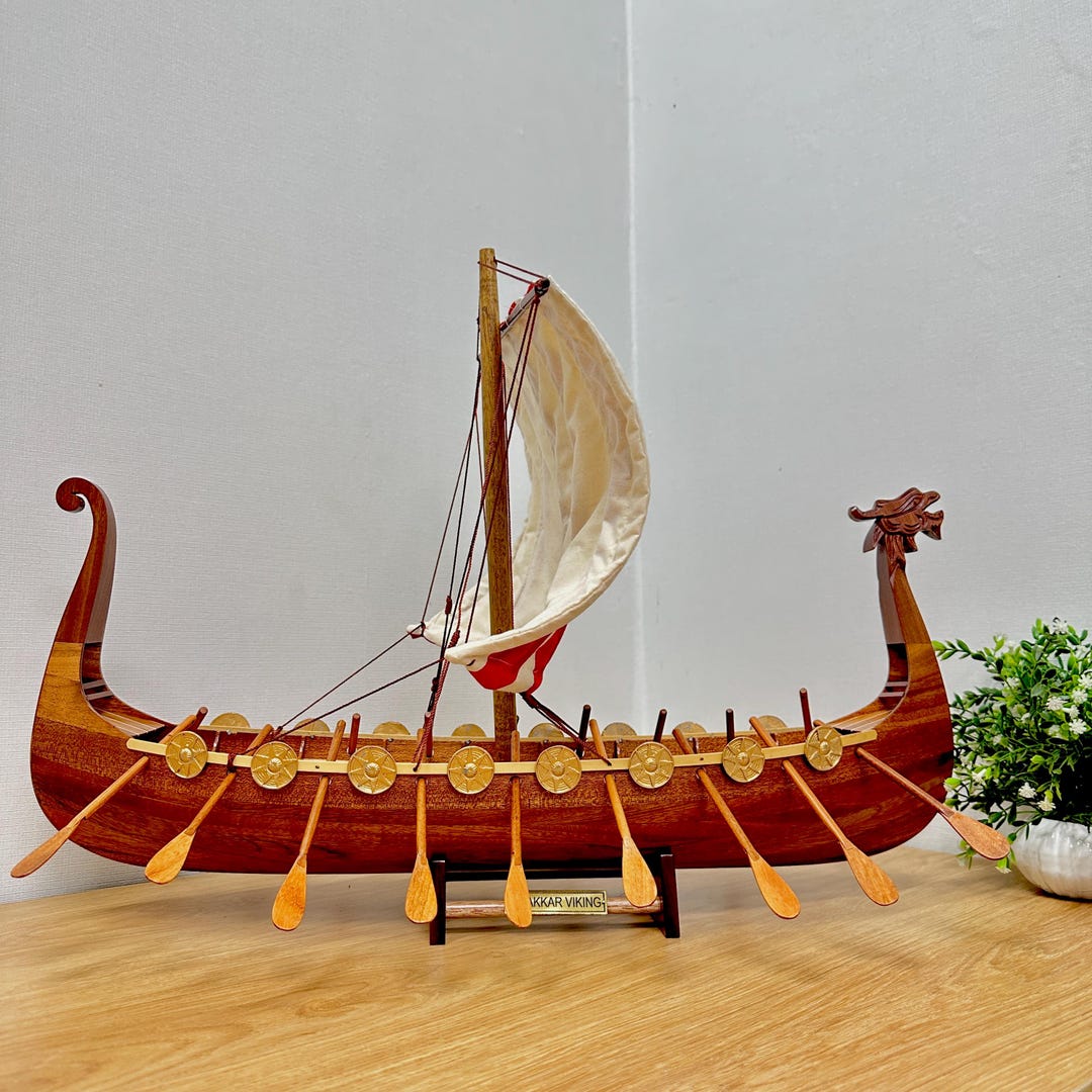 DRAKKAR VIKING / Ship Model / Handmade / - Etsy