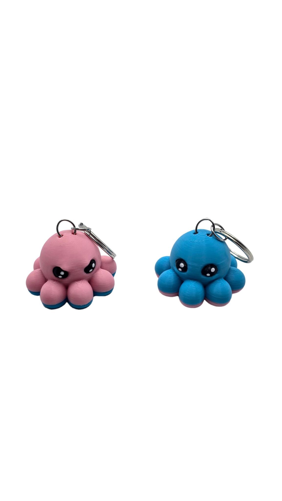 Octopus Mood Keychain | 3D Printed - Etsy