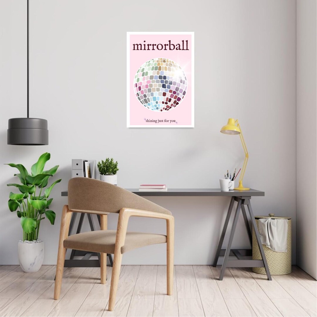 Mirrorball Taylor Poster | Folklore Album Art | Taylor Wall Print ...