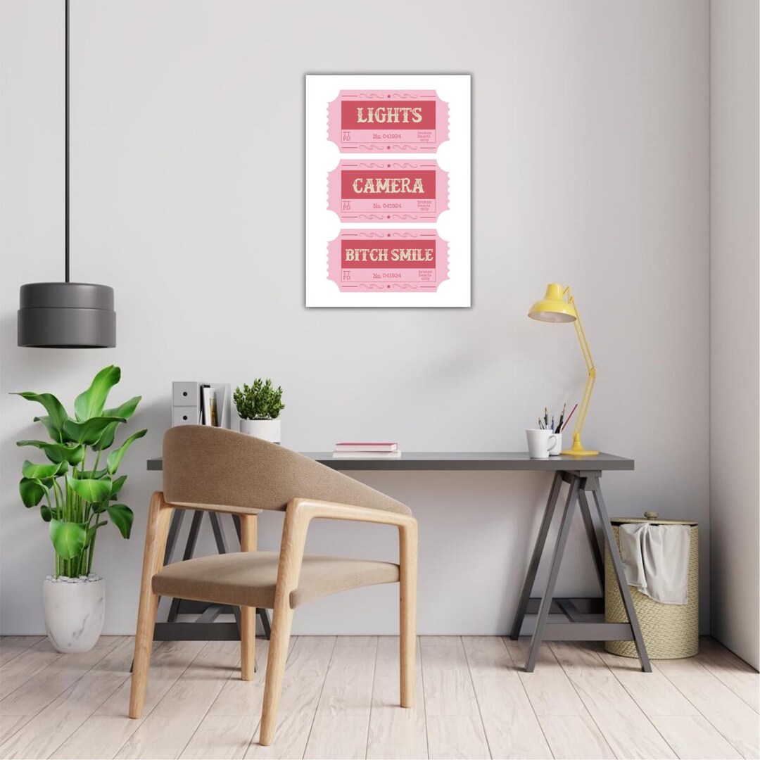 Lights, Camera, Smile Taylor Poster | Ttpd Album| Taylor Print | Lyric ...