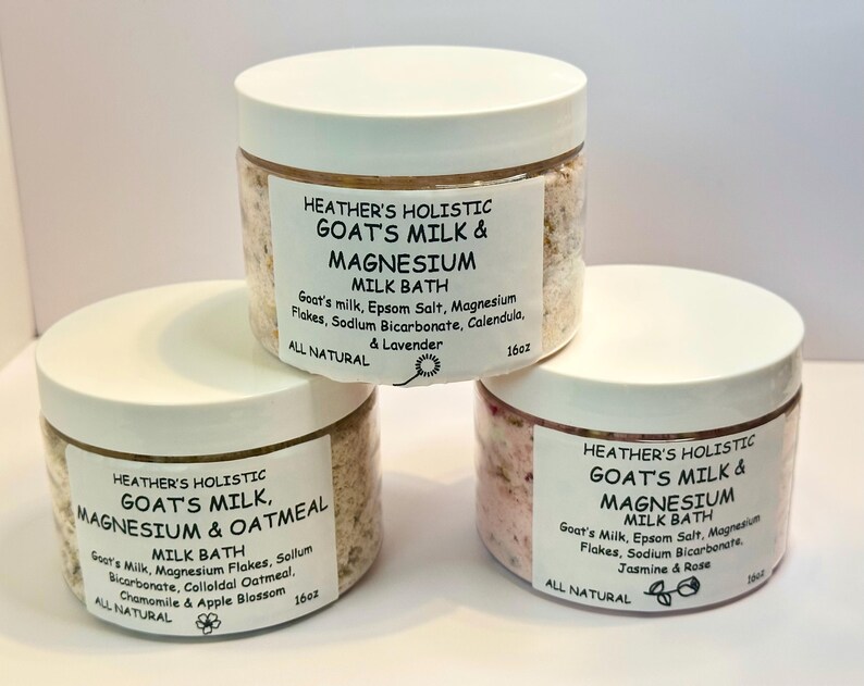Milk Bath- Goat Milk & Magnesium– All Natural With Calendula and ...