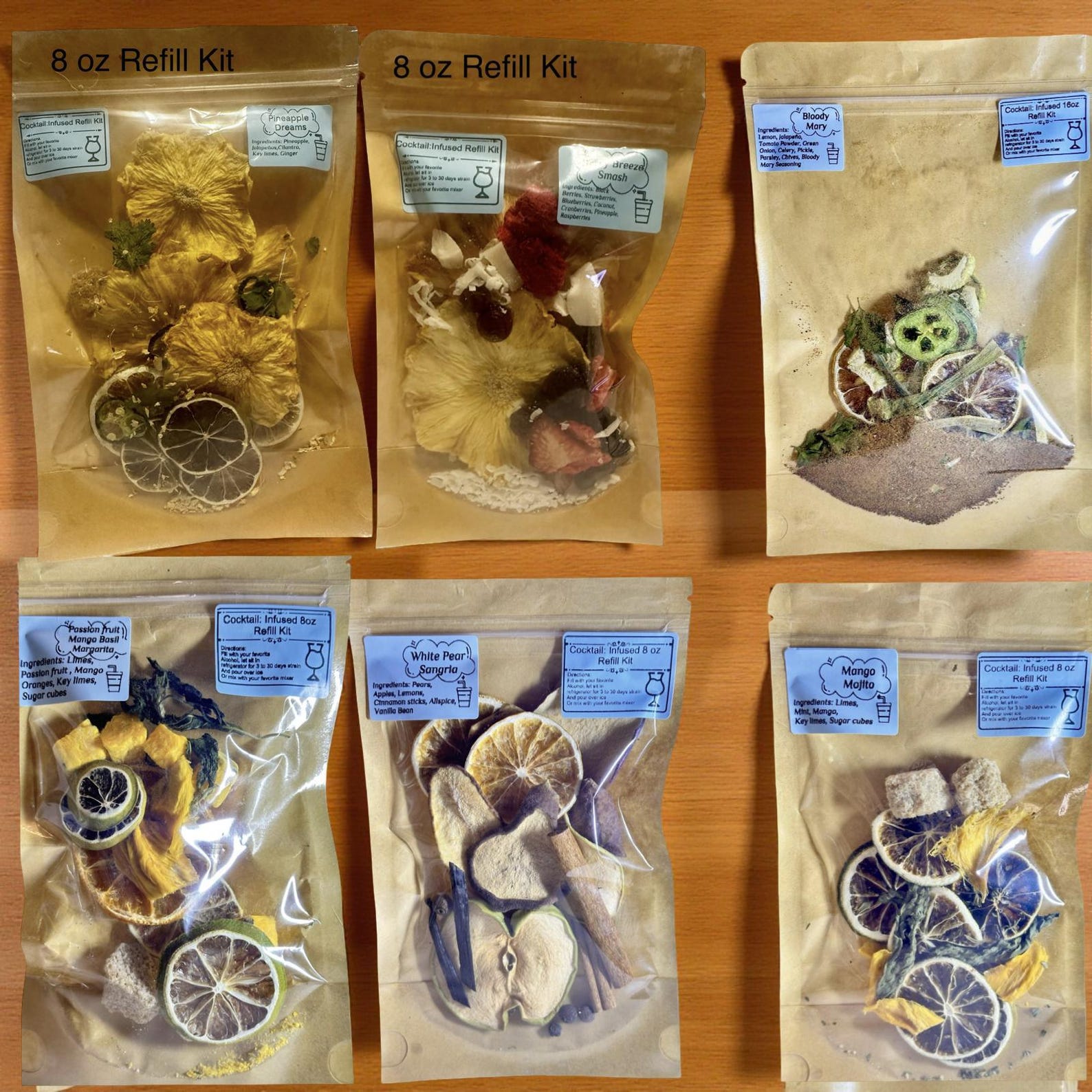 Cocktail Infused Kits 8oz. Refill Kits DIY ~ Mixology Made Easy! - Etsy